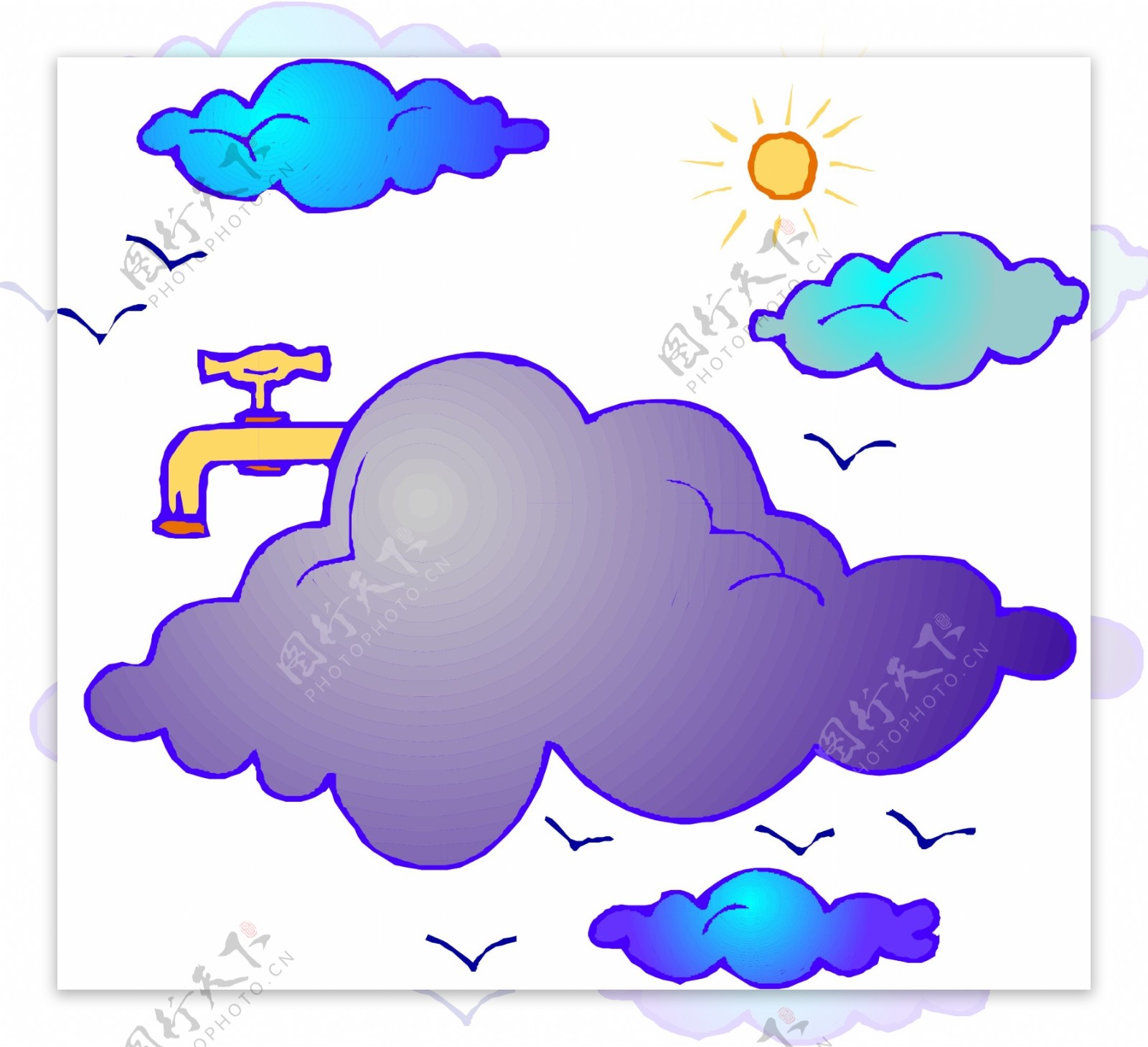 云卡通图图片素材-编号04561103-图行天下