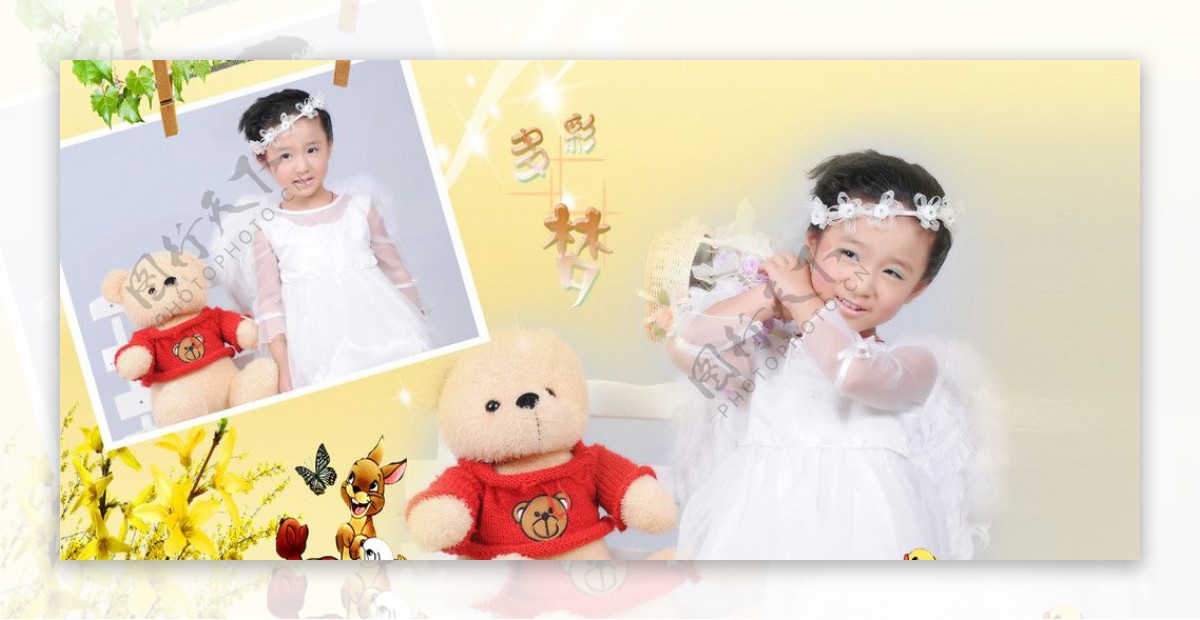 可爱小女孩图片素材-编号08013063-图行天下