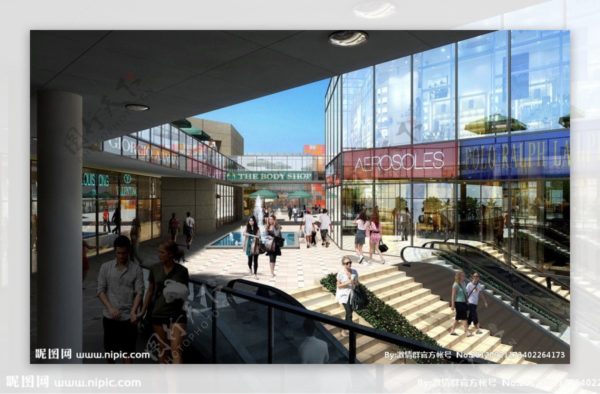 商业街效果图图片素材-编号09809653-图行天下