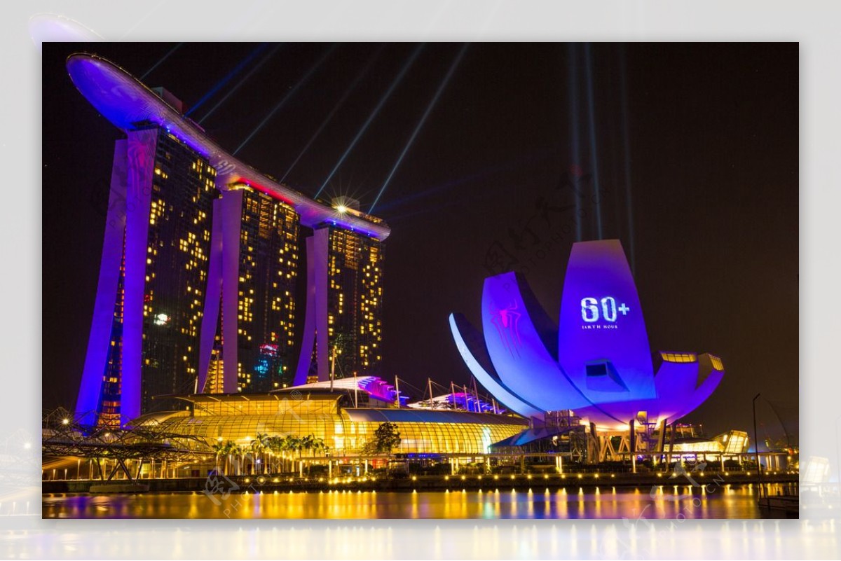 新加坡城市夜景图片素材-编号10018643-图行天下