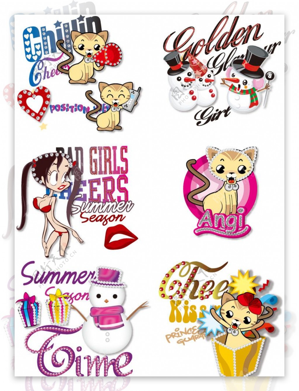 卡通矢量图案图片素材-编号10052133-图行天下