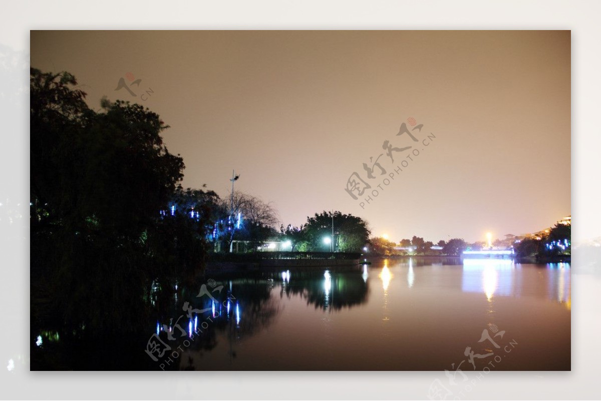 公园夜景图片素材-编号11548553-图行天下