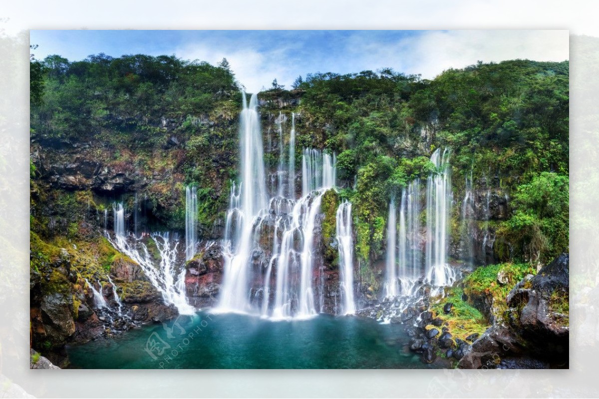 美丽瀑布图片素材-编号11588563-图行天下