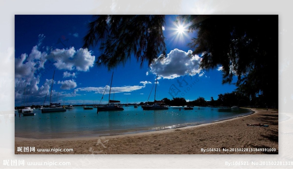 月光下的海港图片素材-编号11588803-图行天下