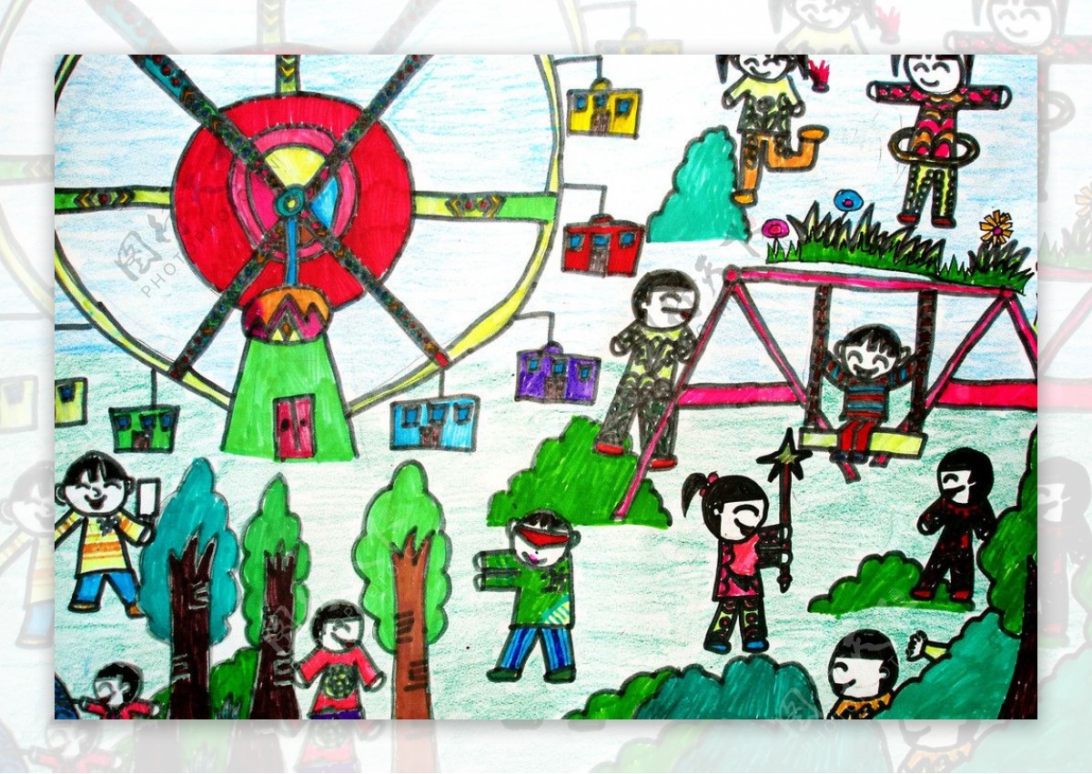 游乐园里真快乐图片素材-编号11611453-图行天下