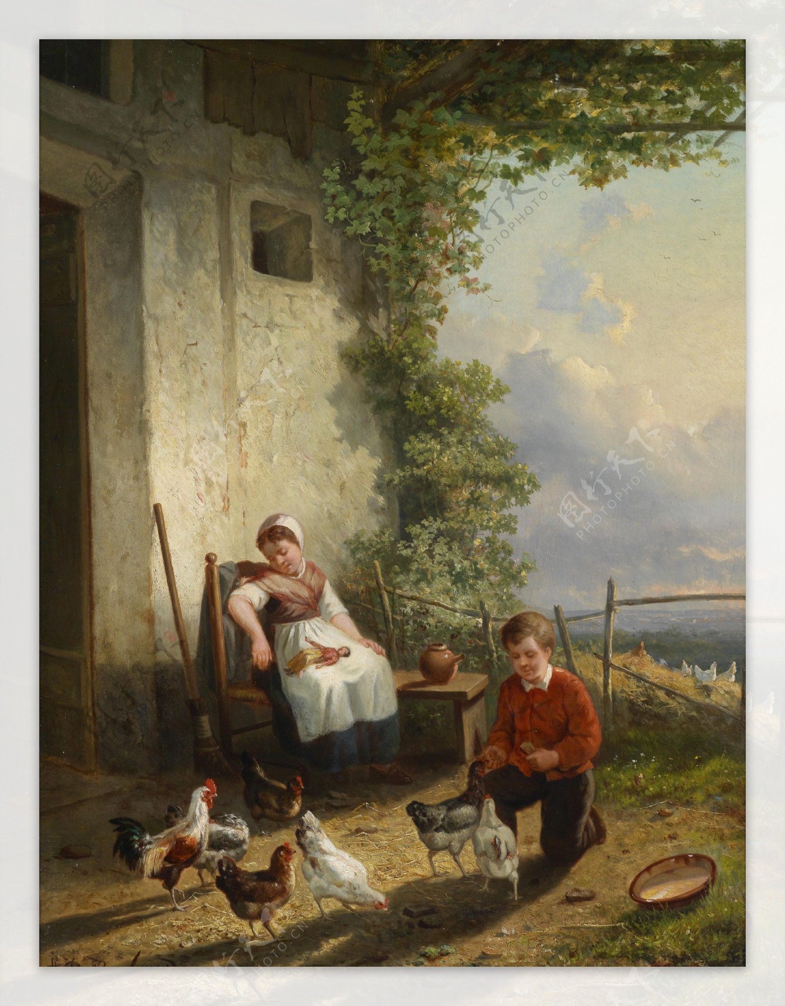 欧洲风景油画图片素材-编号22844403-图行天下