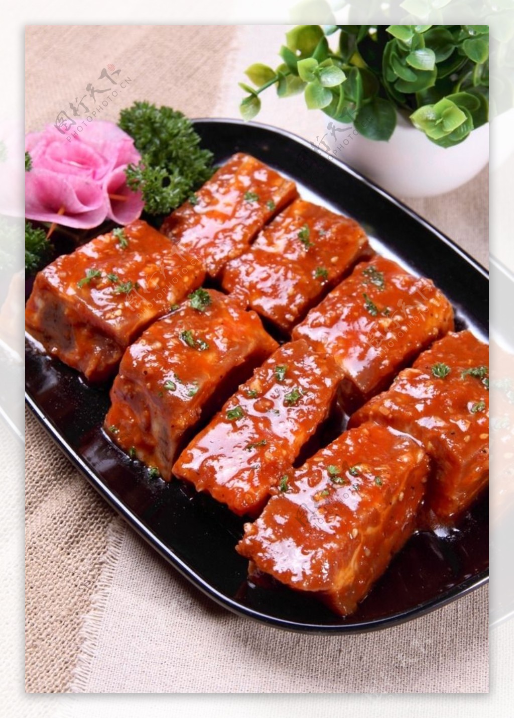 特色辣味猪排图片素材-编号22870913-图行天下