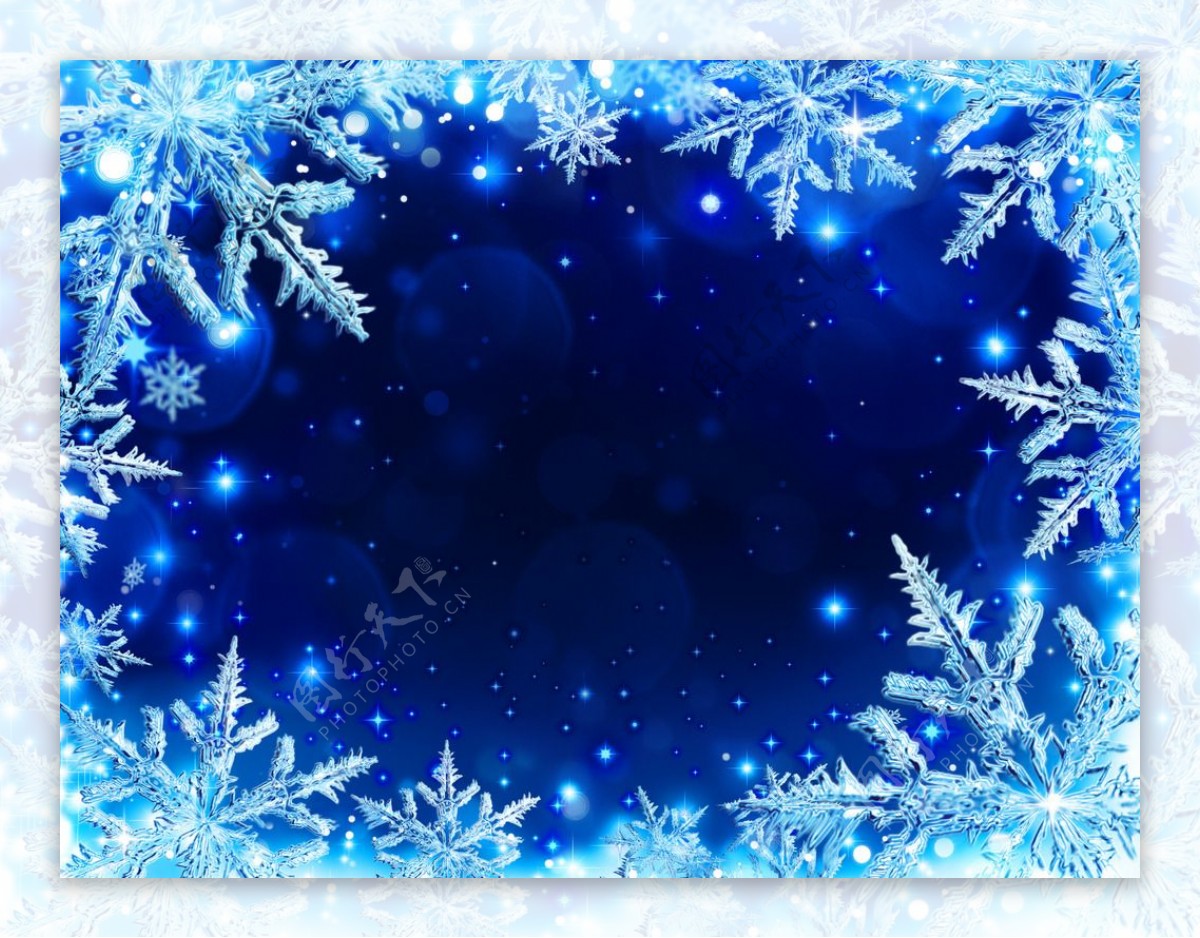 雪花背景图片素材-编号23748893-图行天下