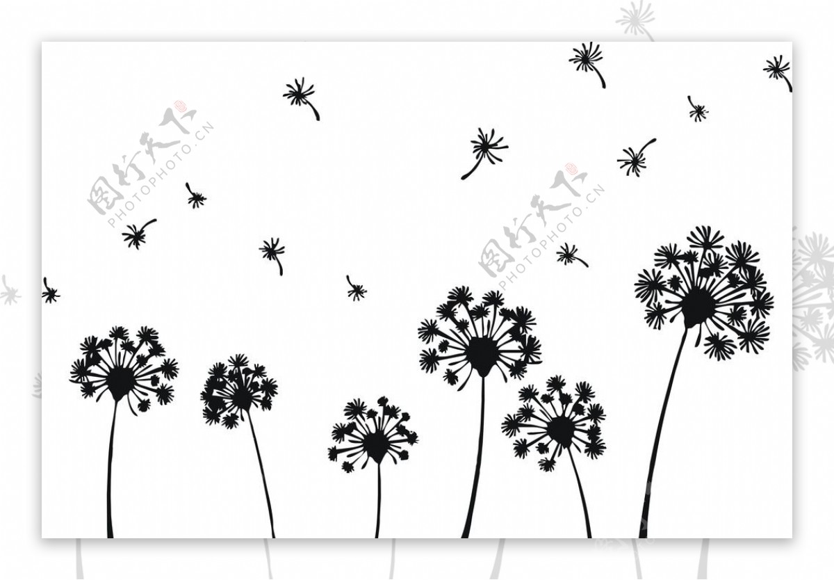 蒲公英矢量图图片素材-编号24269233-图行天下