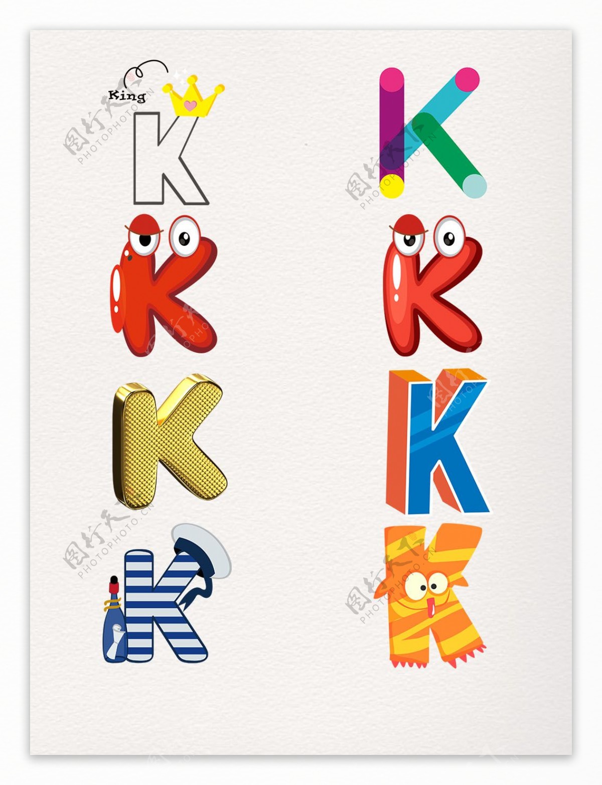 卡通Klogo元素图标图片素材-编号29339673-图行天下