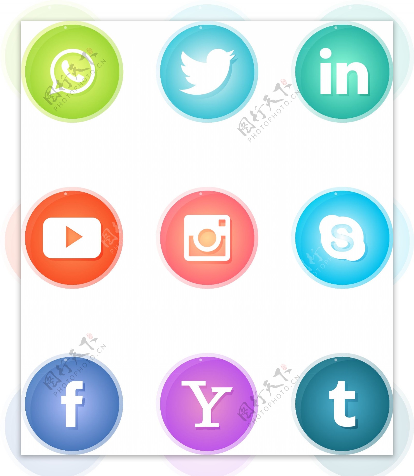 社交软件icon图标可商用元素彩色图标图片素材-编号30370253-图行天下