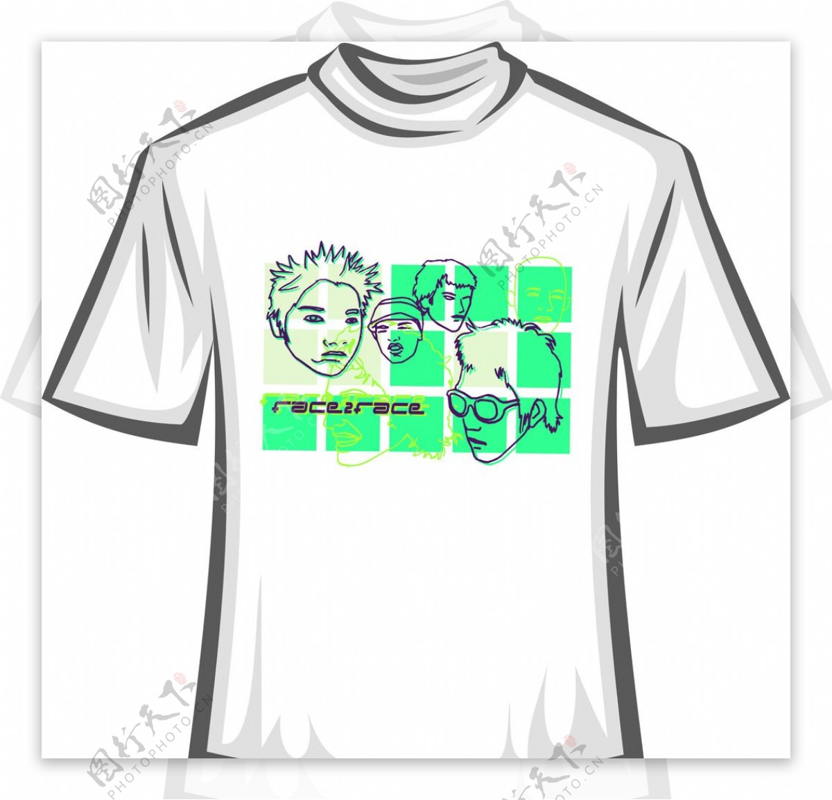 卡通T恤图片素材-编号30536003-图行天下