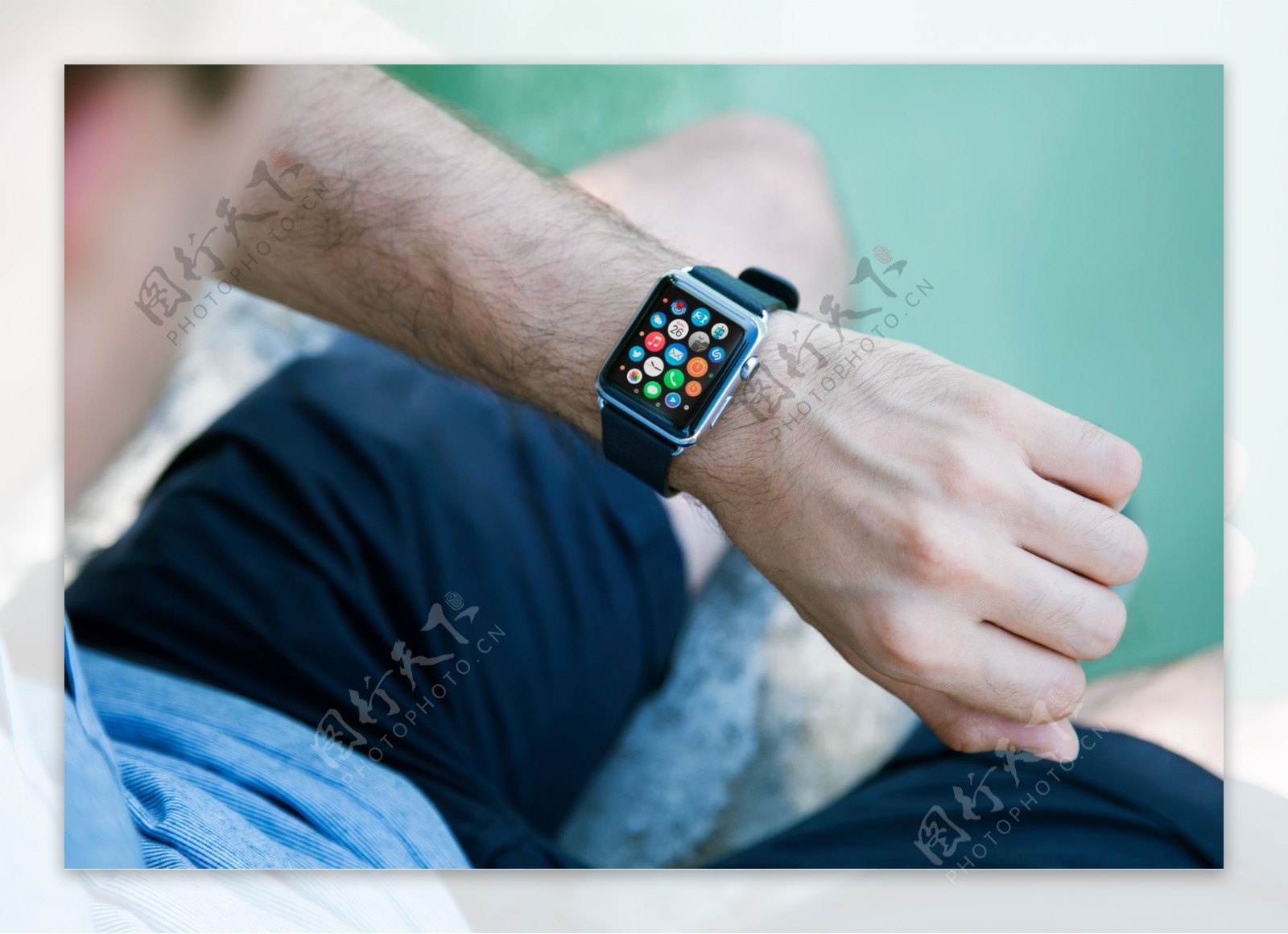 苹果手表watcht配带场景样机图片素材-编号32567483-图行天下