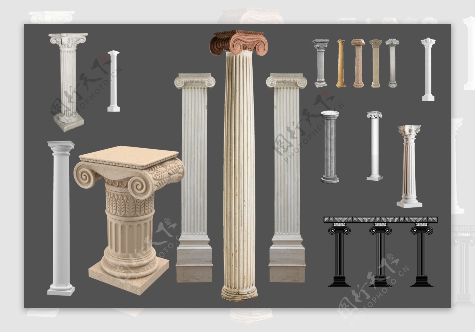 圆柱子图片素材-编号35192463-图行天下