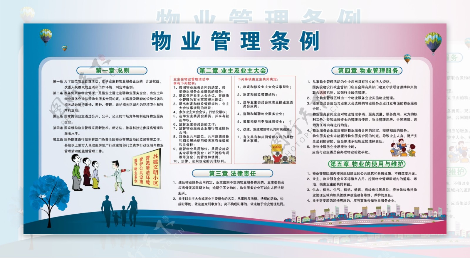 物业管理条例展板图片素材-编号35193113-图行天下